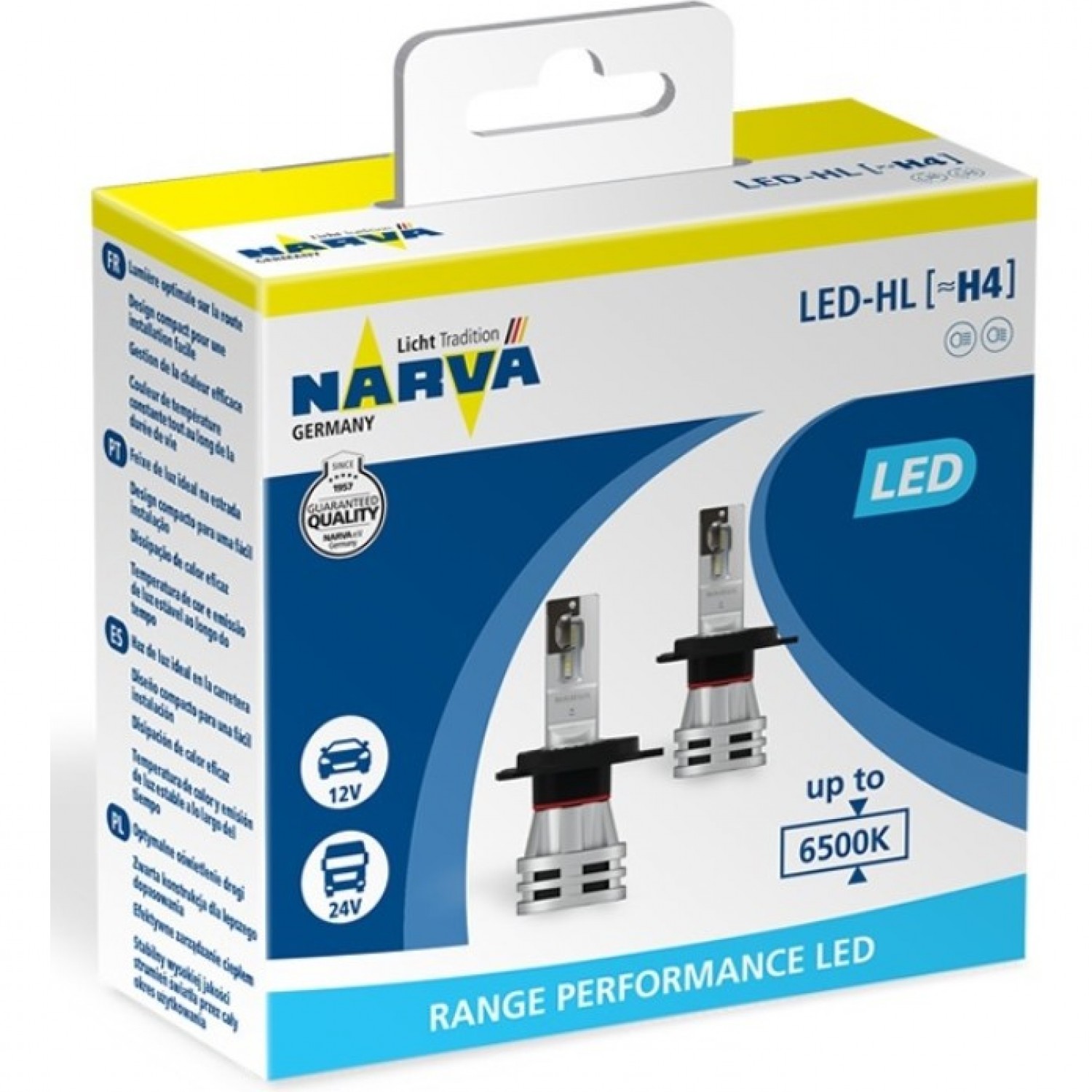 NARVA RANGE PERFORMANCE LED H4 6500K 2 шт. 82886317. Купить Лампы на ...